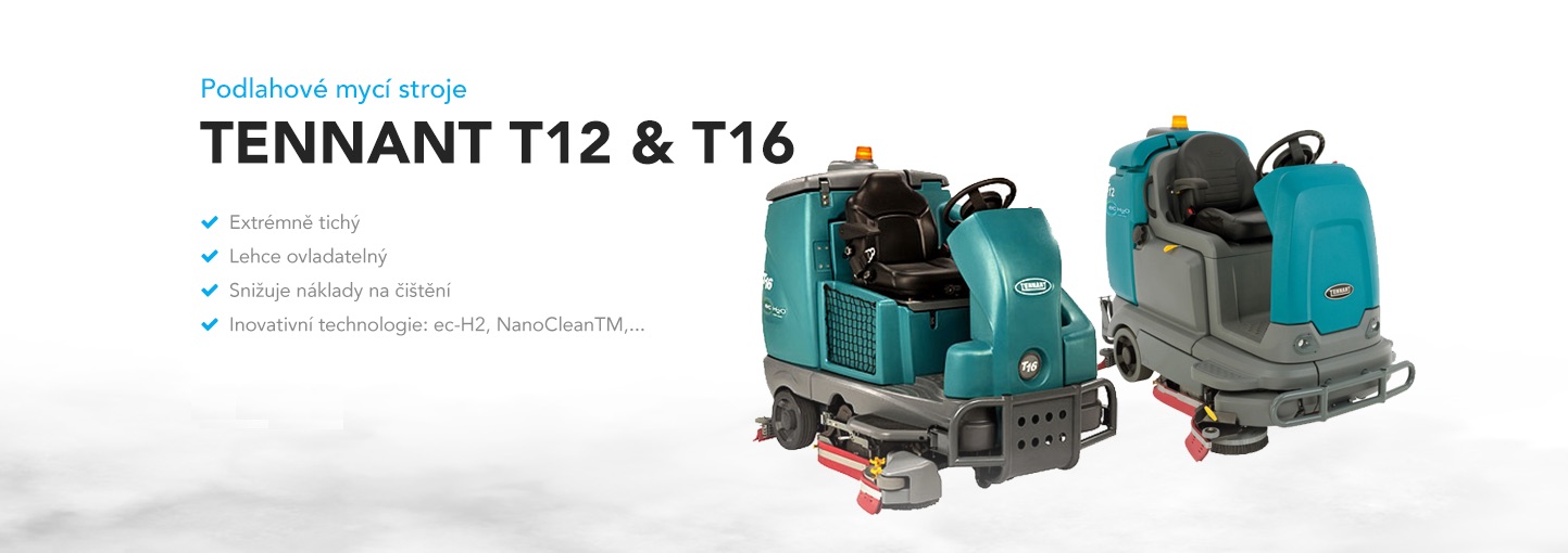 Čistící stroje, úklidová technika značky TENNANT